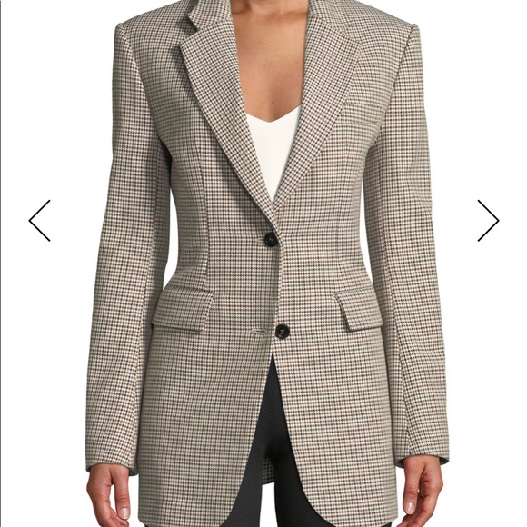 Theory | Jackets & Coats | Supercinch Fremont Plaid Longline Blazer ...